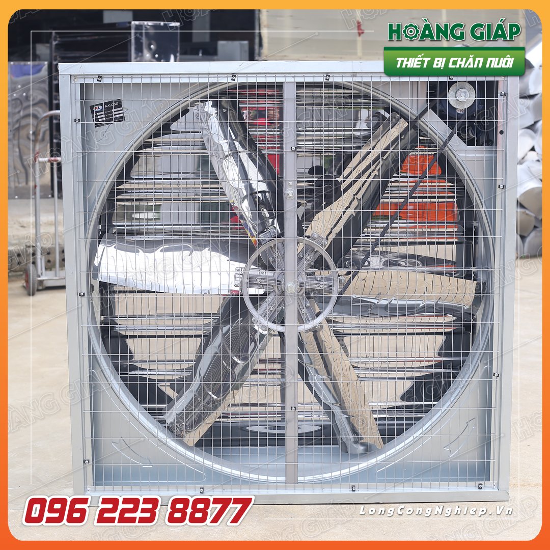 Quạt 1.4m NOSCH, KHUNG KẼM, Cánh INOX-quạt hút trang trại, quạt công ...